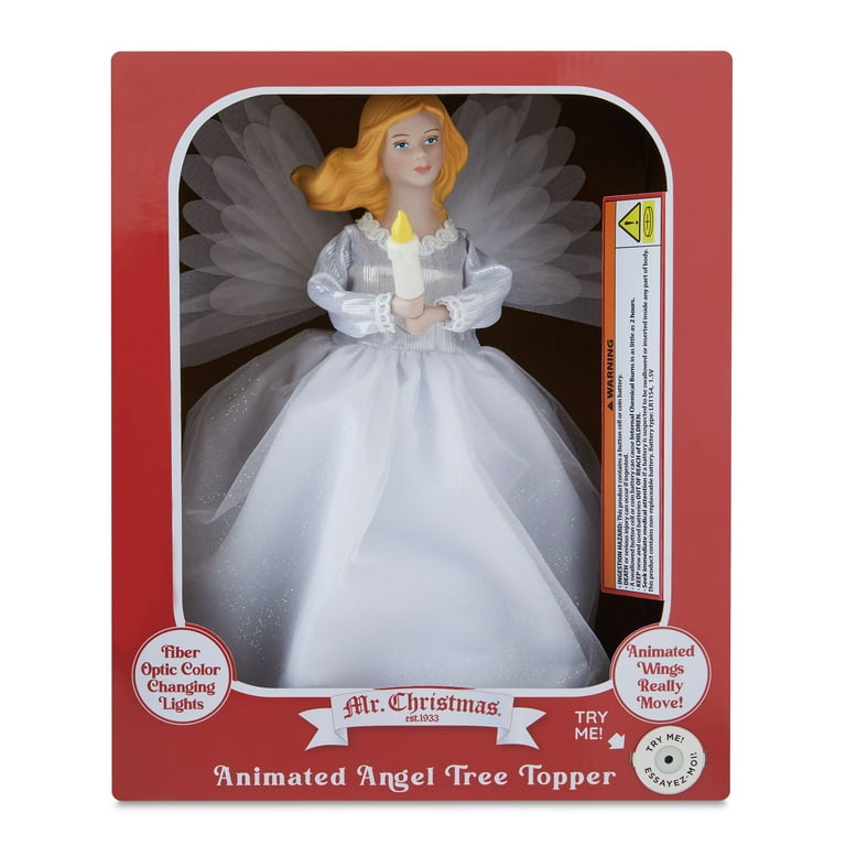 Animated Christmas Angel Tree Topper Vintage Angel Christmas Tree