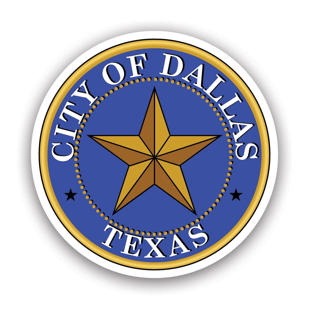 Seal of Dallas Sticker Decal - Self Adhesive Vinyl - Weatherproof ...