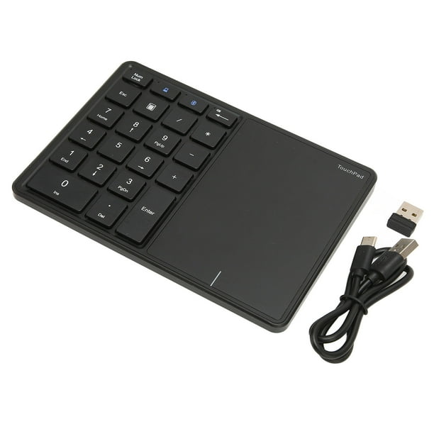 Numeric Keypadwith Touchpad,Wireless Numeric Keypad 22 Numeric Touch Keyboard Number Pad Multi ...