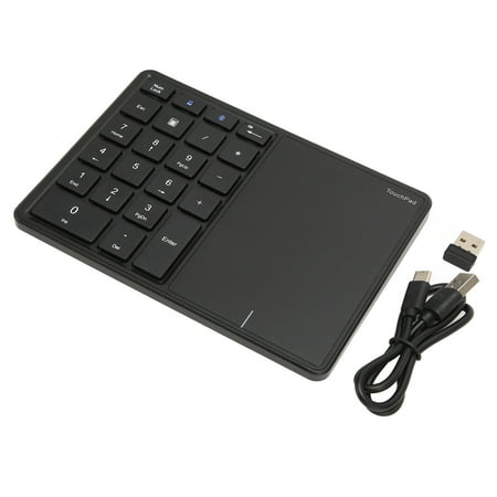 Numeric Keypadwith Touchpad,Wireless Numeric Keypad 22 Numeric Touch ...