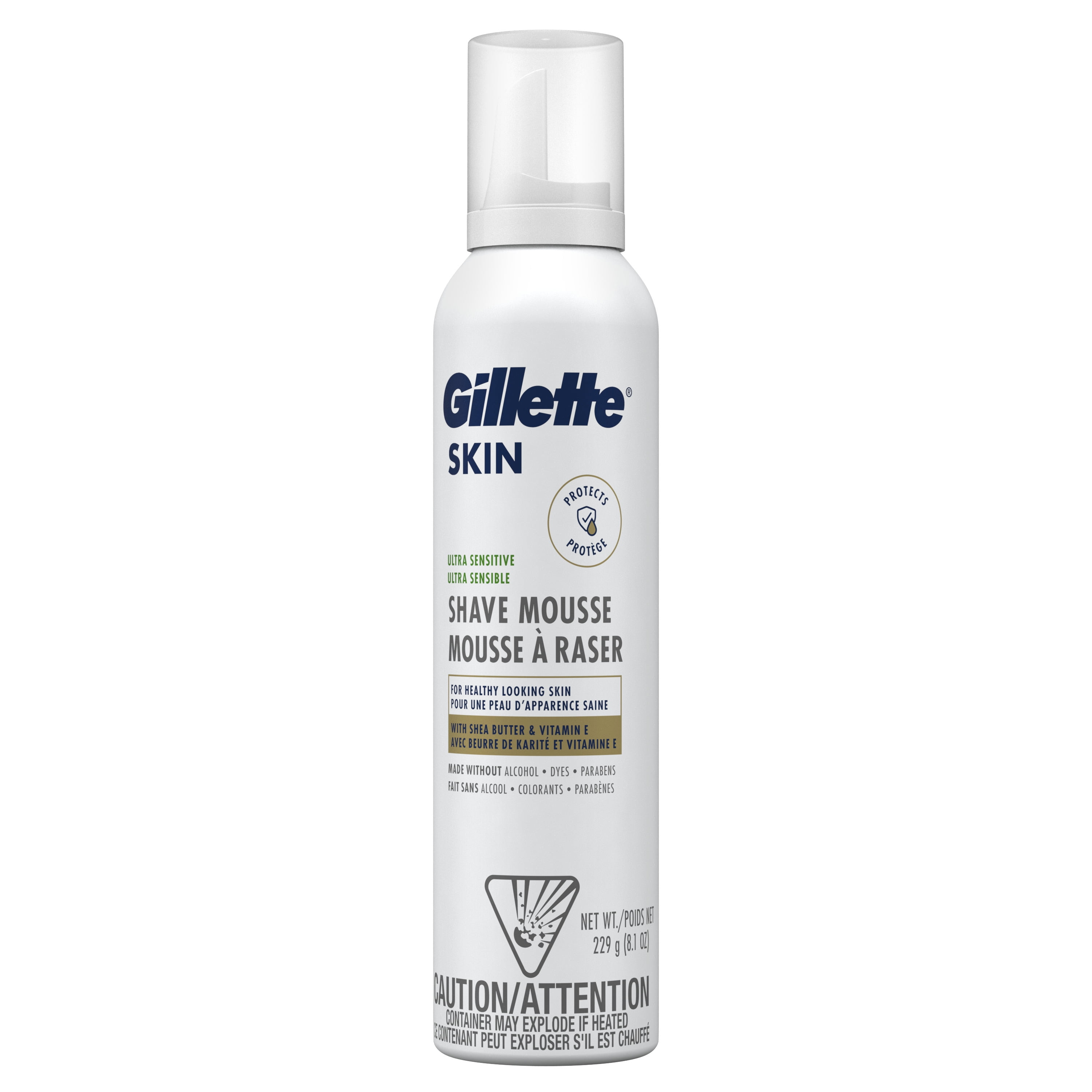 Gillette Skin Ultra Sensitive Shave Mousse, 8.1oz - Walmart.com