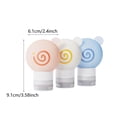 Donut Silicone Travel Bottle – 90ml Refillable Squeeze Tube for Lotion ...