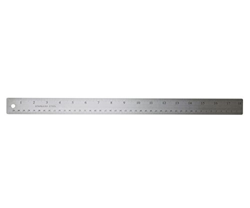 Officemate OIC Classic Stainless Steel Metal Ruler, 18 inches with ...