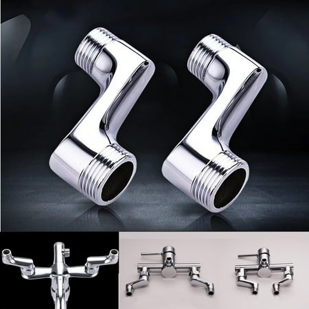 1 Pair Faucet Mixer Tap Adjustable Swing Arms Elbow Chrome Connect ...