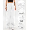 Cargo Pants Women High Waist Baggy Cargo Pants Cotton Multiple Pockets