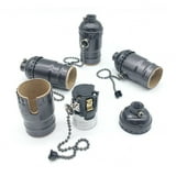 TEAMWILL Pull Chain Light Bulb Socket Replacement, E26 E27 Base, 250W ...