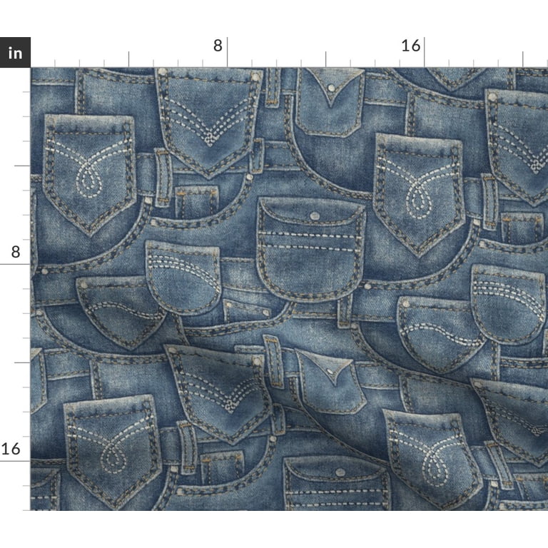 Jeans Back Pocket Texture
