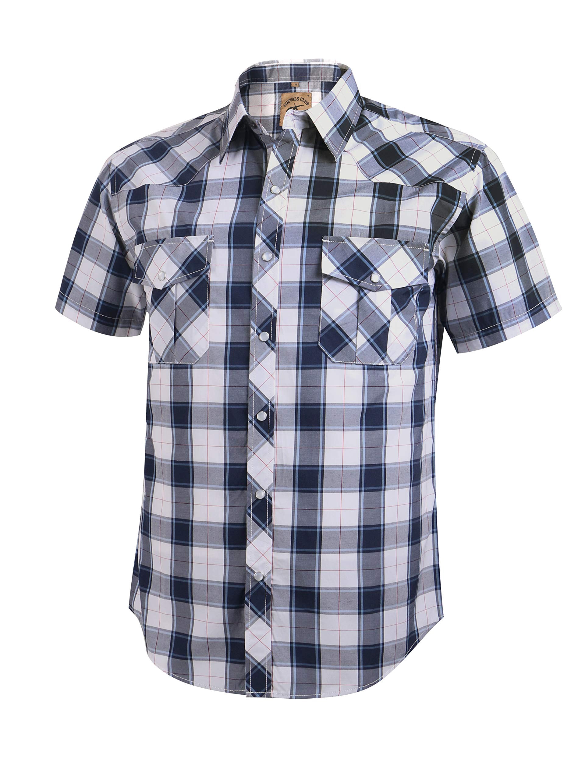 Camisa COEVALS CLUB para hombre, estilo western a cuadros, con botones ...