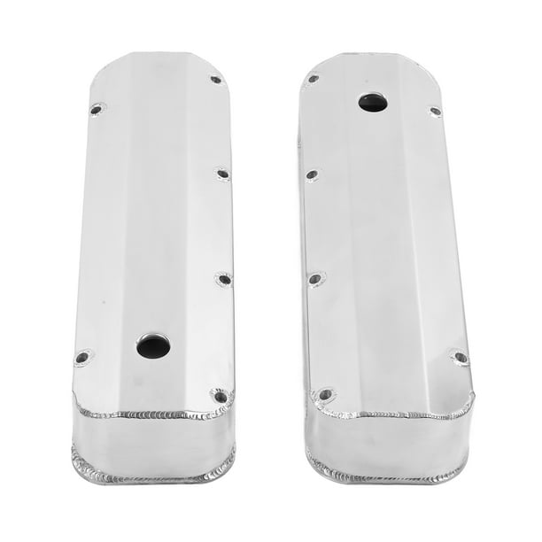 Tall Baffled Valve Covers,2PCS Fabricated Aluminum Tall Breather Hole ...