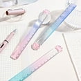 2Pcs Cartoon Drawing Ruler Transparent Plastic Straight Ruler Math ...