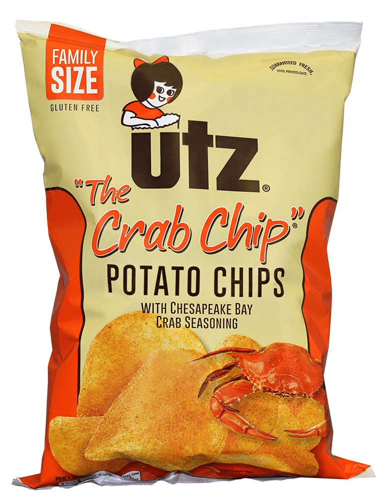 Utz Potato Chips "The Crab Chip", 3-Pack 7.75 oz. Family Sized Bags ...