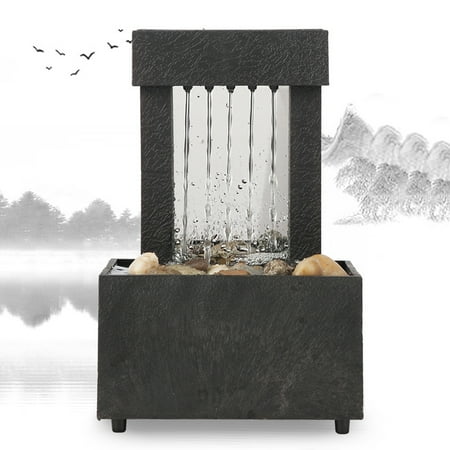 Water Flows Ornament Small Destop Decoration Landscape Waterfall Scene ...