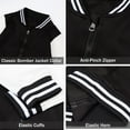 LittleSpring Boys Girls Bomber Jacket Zip up Toddler Varsity Baseball ...