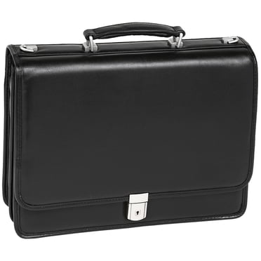 Le Donne Leather Classic Dowel Rod Laptop Briefcase LD-628-R - Walmart.com