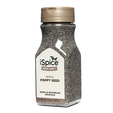 SPICED Whole Poppy Seeds, 12 Oz. Dried, Great for Baking, Cooking and ...