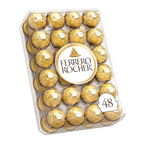 Ferrero Rocher, Premium Milk Chocolate Hazelnut, Individually Wrapped ...