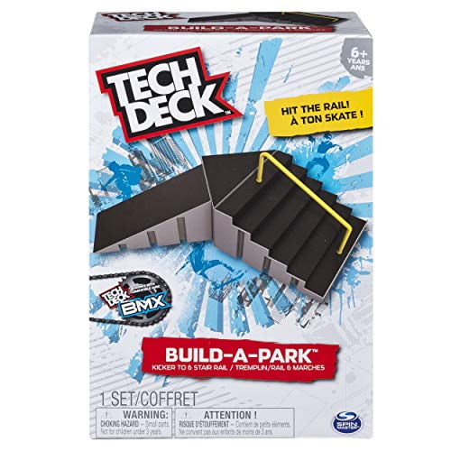 Tech Deck 20078799 - Build-A-Park - Kicker To 6 Stair Rail (Grey/Black ...