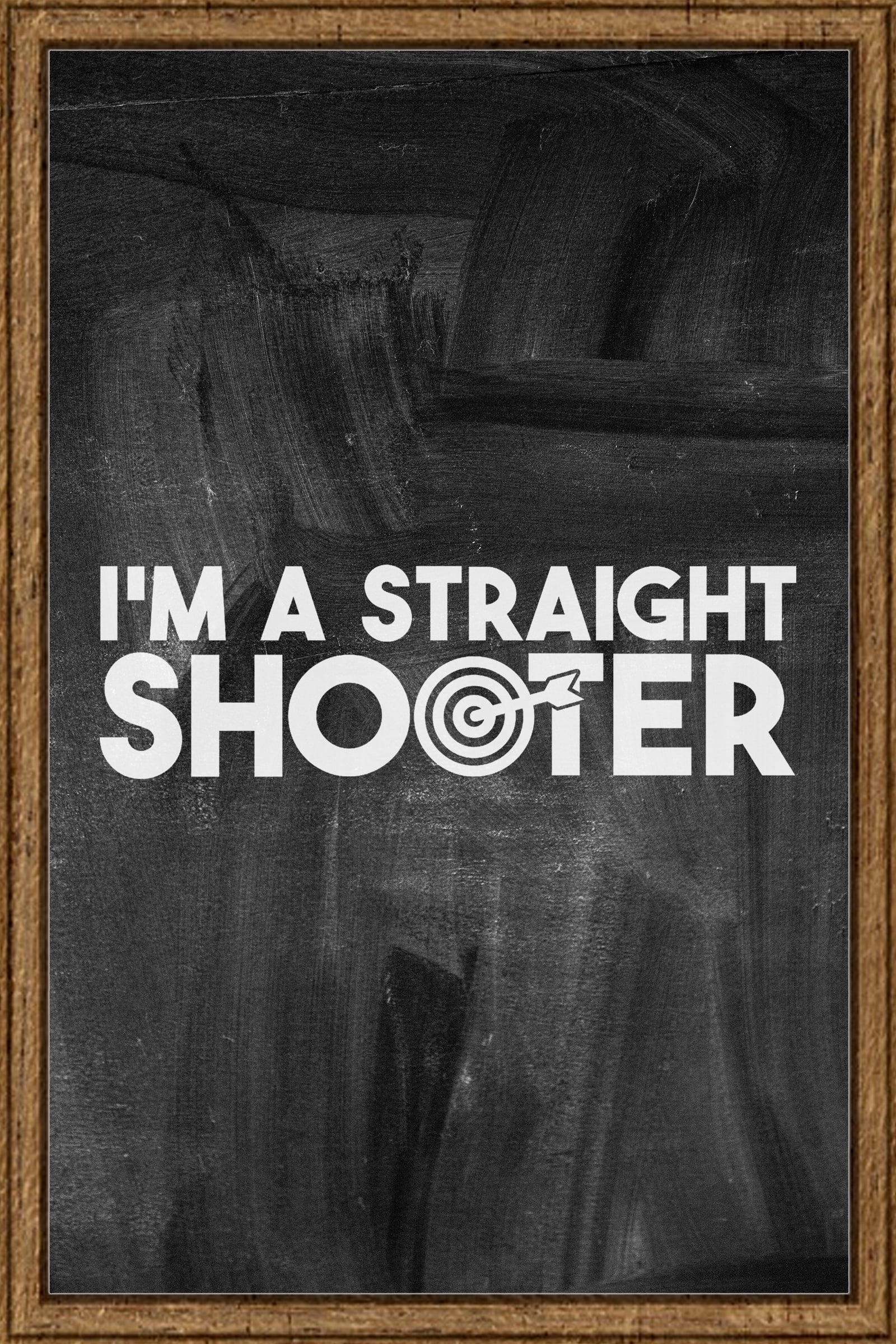 Im a straight shooter archery bow and arrow bullseye funny Tin Sign ...