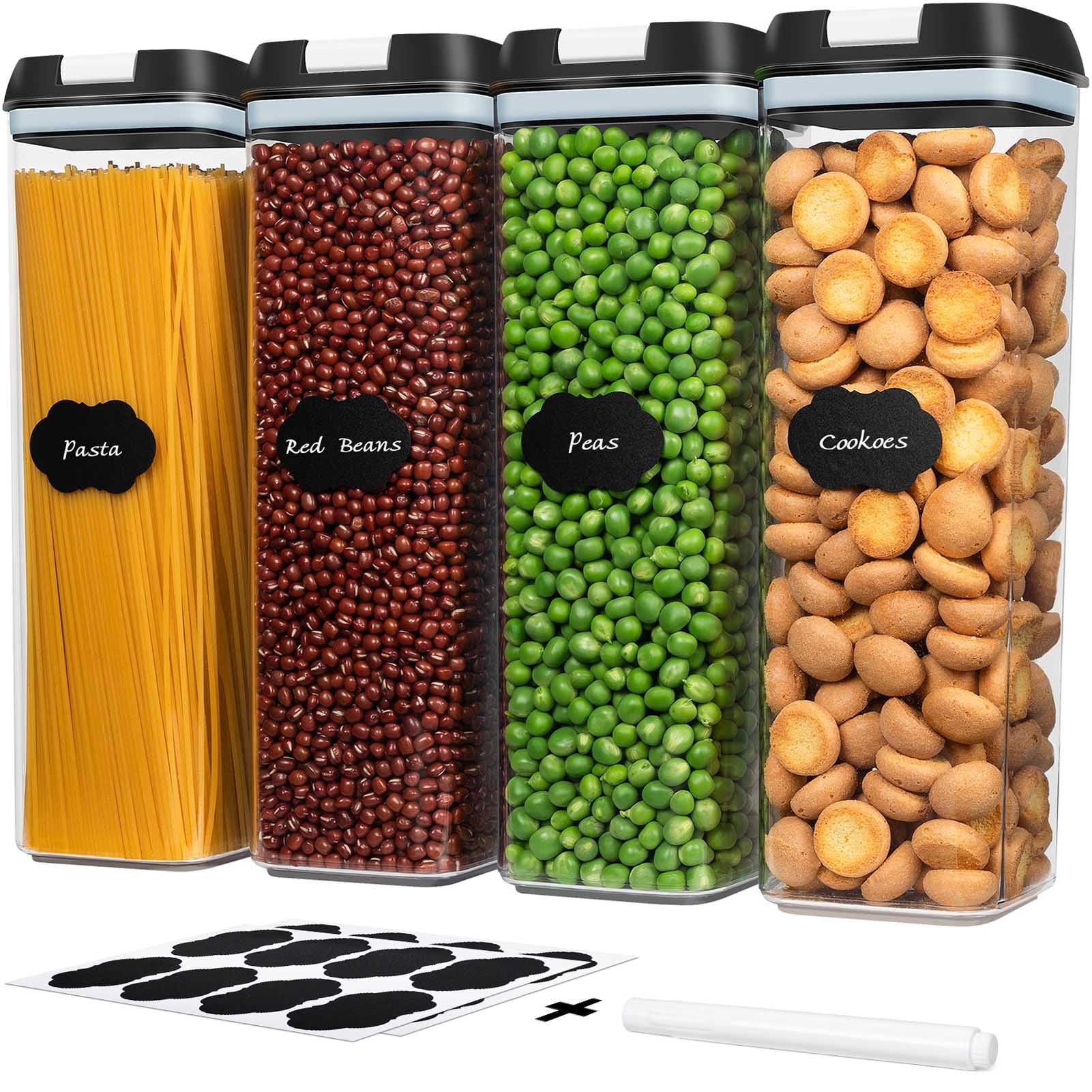 Kitchen Food Storage Container Pantry Organization Set 4 Pack
