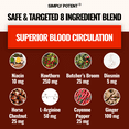 Simply Potent Blood Circulation and Vein Support Supplements, 90 Caps ...
