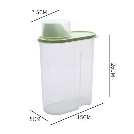Airtight Dry Food Storage Containers, Bpa Free Plastic Storage Bin ...