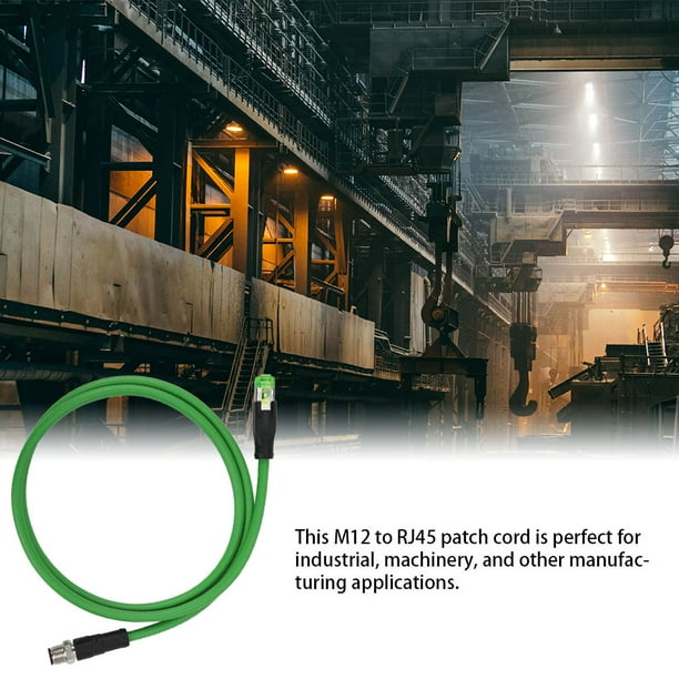 40A 60V RJ45 to M12 Network Camera Sensor Cable IP67 Waterproof ...