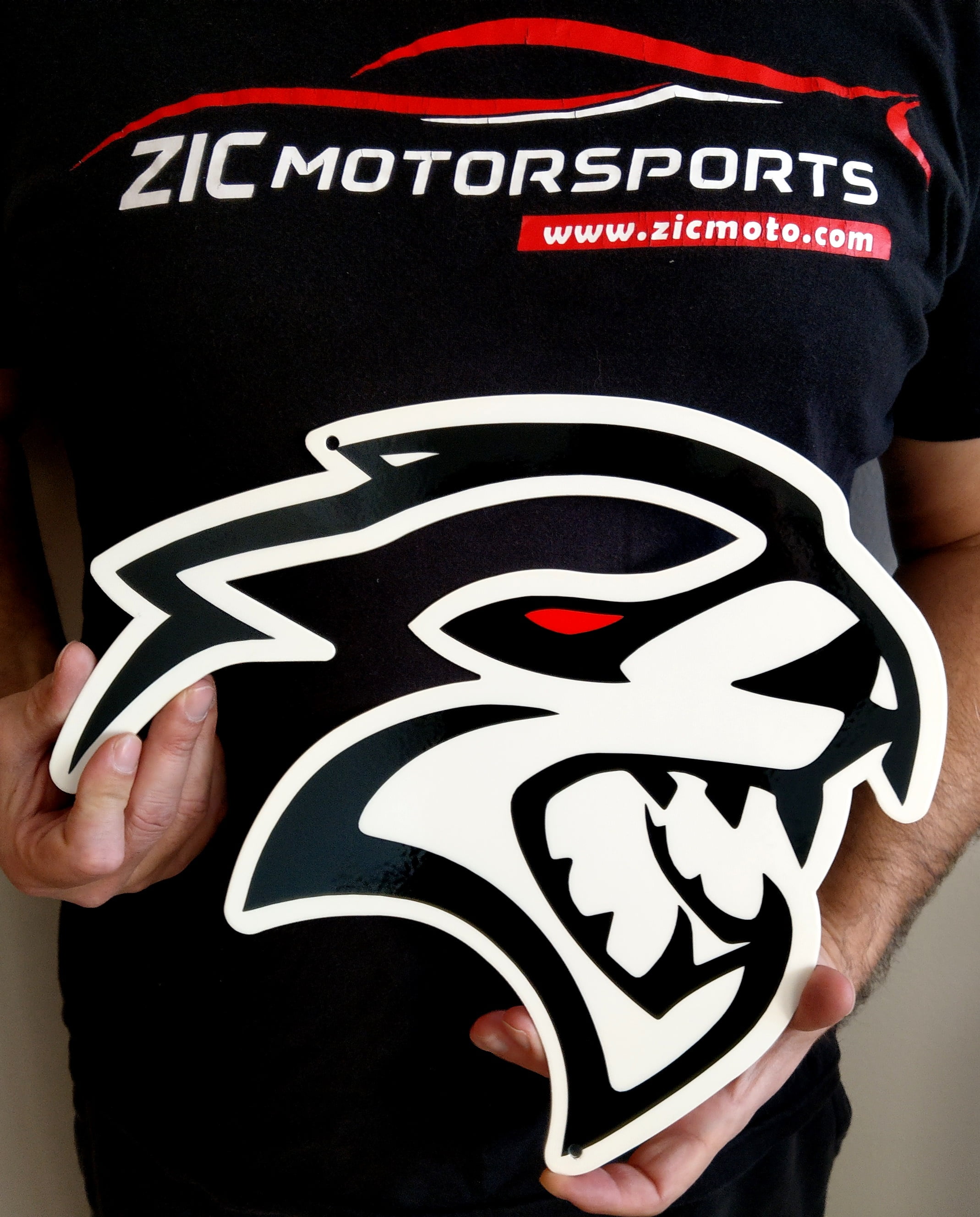 Dodge Hellcat Red Eye Steel Sign - Black - Walmart.com