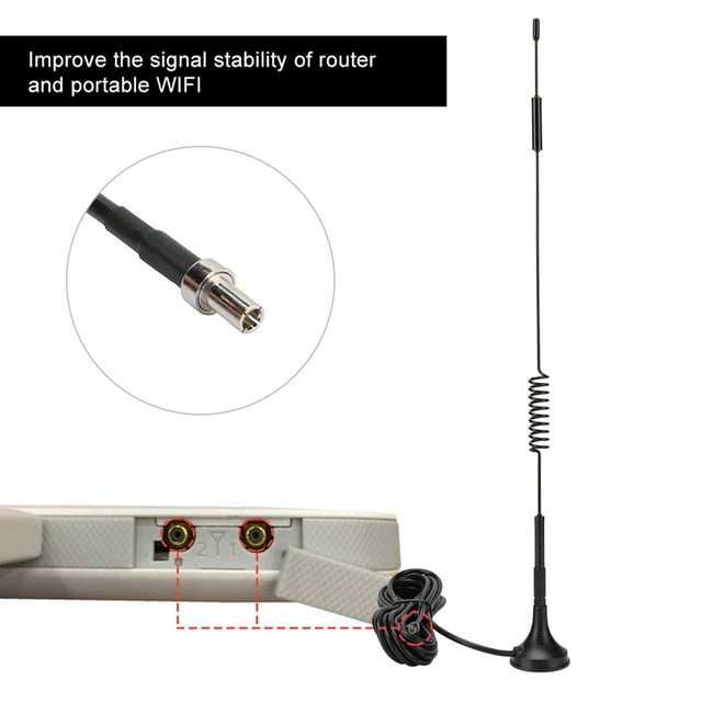 Gain 2 Pcs Aerial Antenna 12DBi 4G TS9 Portable WIFI Router ...