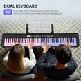 88 Key Light-Up Keyboard Piano Velocity-Sensitive Keys Full-sized ...