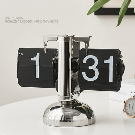Mechanical Flip Clock,Digital Flip Down Clock Flip Desk Clock Flip ...