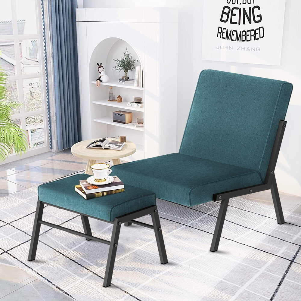 Sesslife Accent Chair with Ottoman, Linen Modern Comfy Chair, Linen ...
