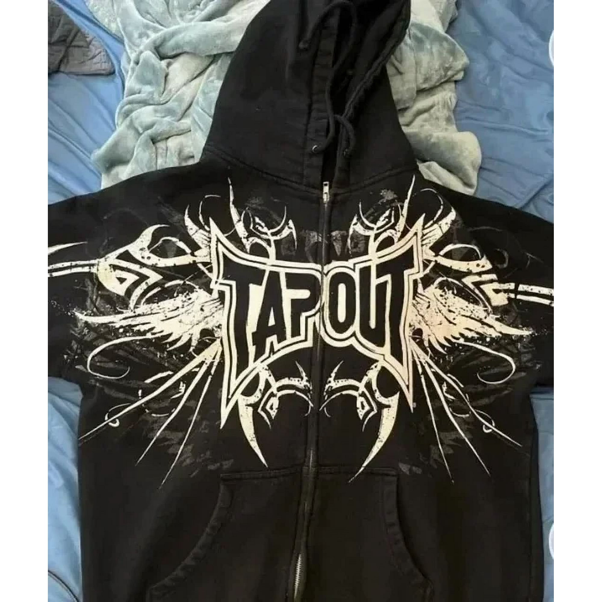 Click here for Wcfw American Tapout Zipper Hoodie Y2k Sweatshirt... prices