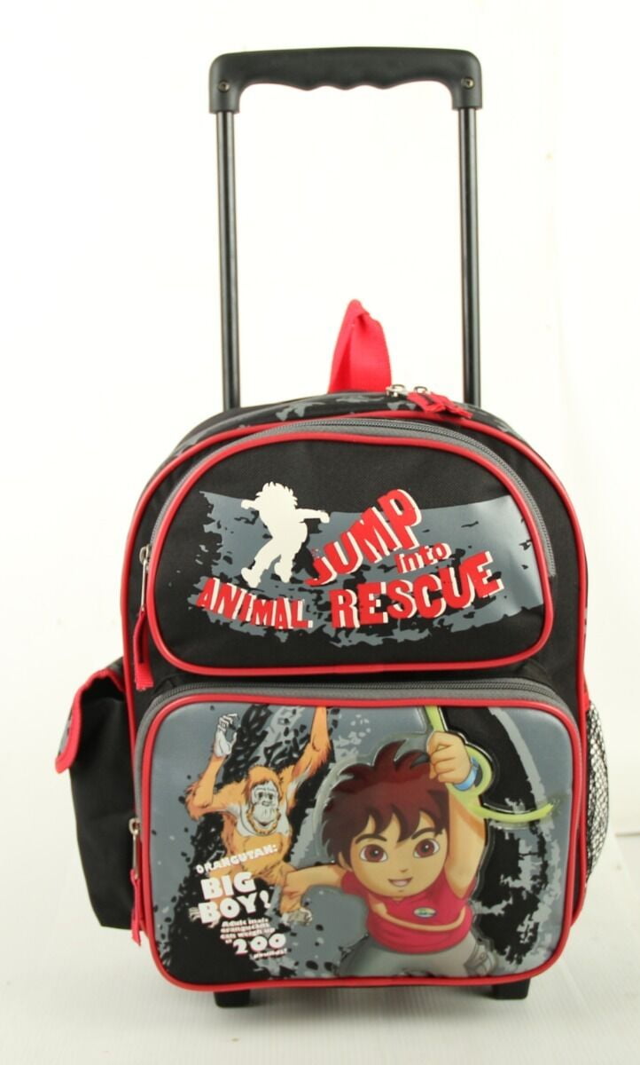 Go Diego Go Small Rolling Backpack (12 Inch) - Jump Into Animal Rescue ...
