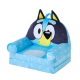 Bluey Plush 2-in-1 Flip Out TV Chair for Children in Vibrant Blue ...