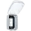 ENERLITES Weatherproof Bubble Cover for GFCI Outlet Receptacle, 2-Gang ...