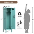Metal Storage Locker with Lock & Card Slot - Secure Lockable Door ...