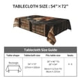 54" x 72" Rectangular Tablecloth, Table Cover for Indoor & Outdoor ...