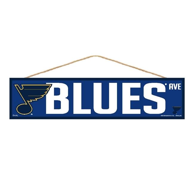 St. Louis Blues Sign 4x17 Wood Avenue Design - Walmart.com
