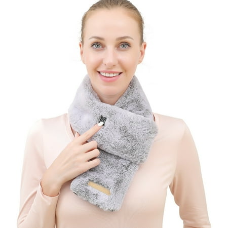Heated Scarf | Electric Heating Scarf with Rabbit Velvet for Neck Pain ...