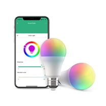 BroadLink Smart Bulb, 10W RGB Dimmable Wi-Fi LED Smart Light Bulbs A19 ...