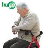 Hugo Elite Rollator Rolling Walker with Seat, Backrest and Saddle Bag ...