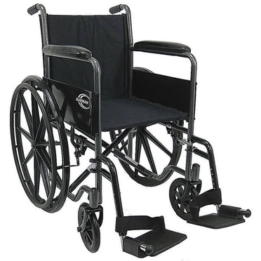 "Karman LT-980 Lightweight 24 lbs Wheelchair, 18"" Seat, Silver ...