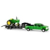 John Deere Construction Toy Set Pickup Truck, Trailer, Tracked Mini Hoe ...