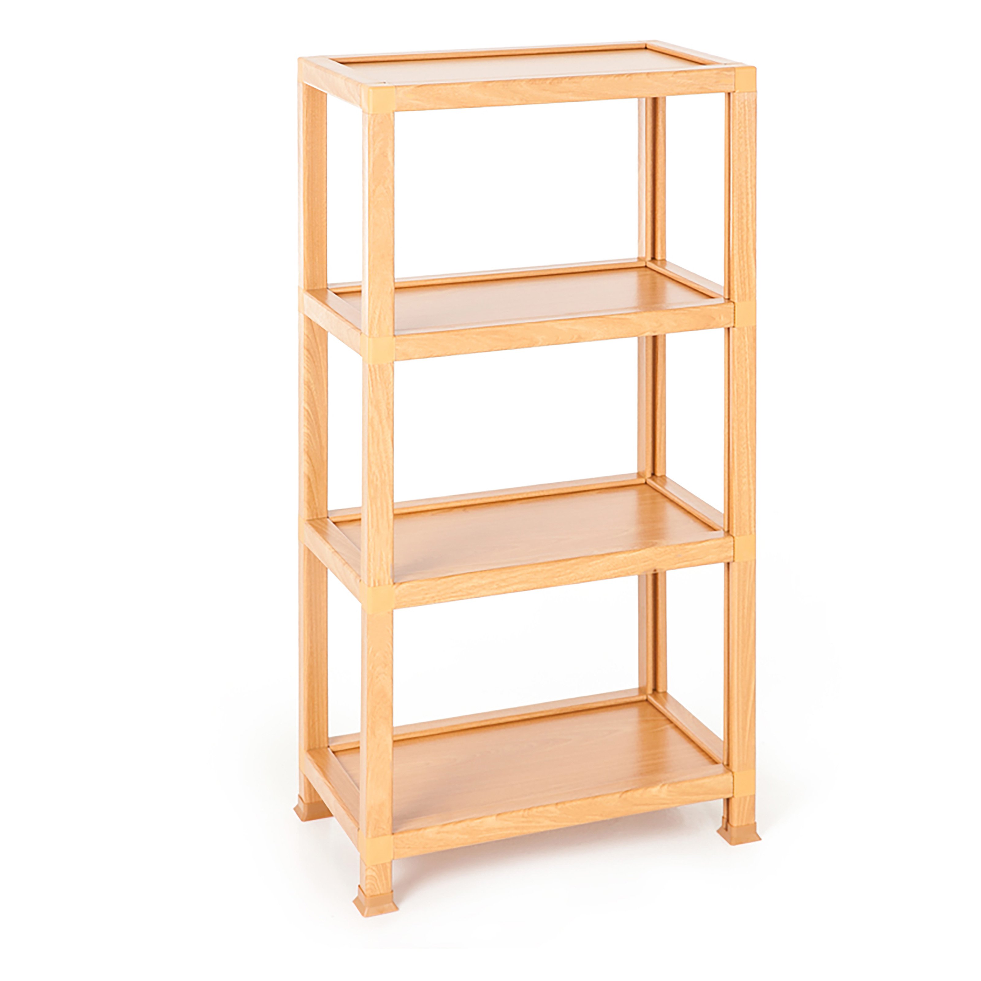 Way Basics Westminster 4-Tier Eco-Friendly Storage Shelf and Bookcase ...