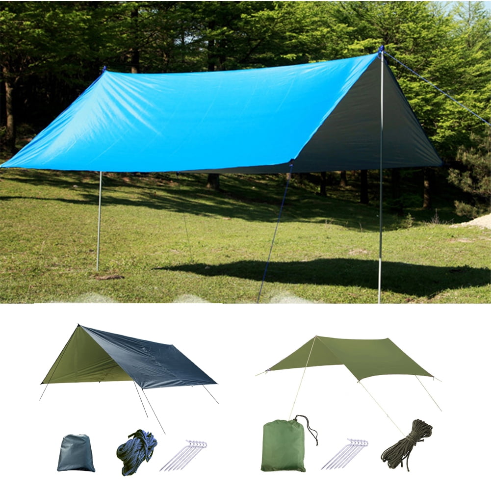 SPRING PARK Outdoor Waterproof Beach Mat Sun Shade Sail Patio Suncreen ...
