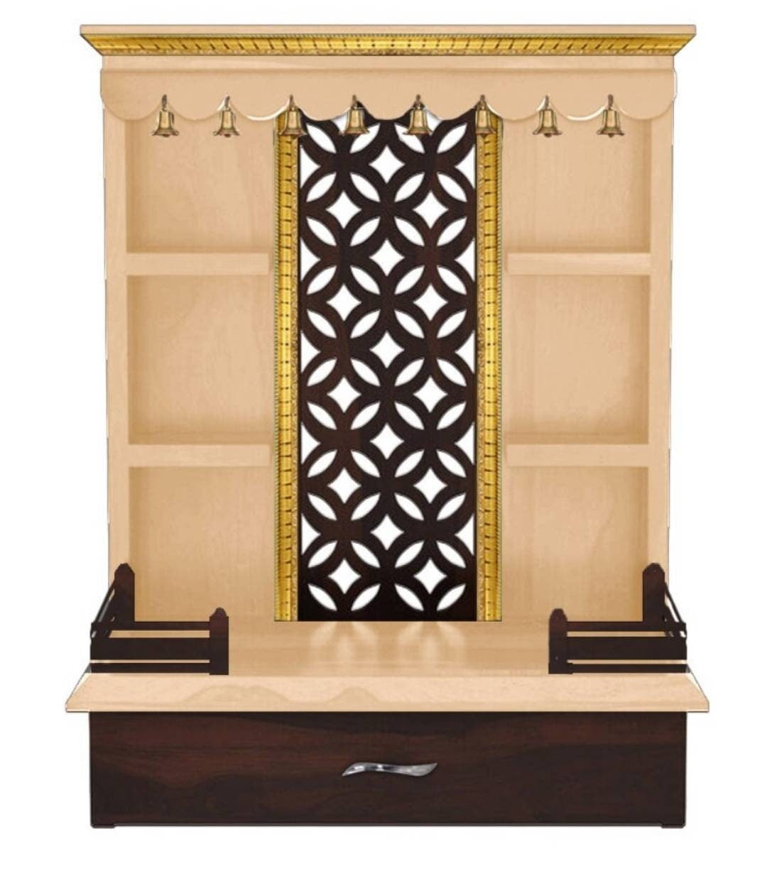 Designer Wooden Mandir For Home And Office | Temple For Home | Pooja ...