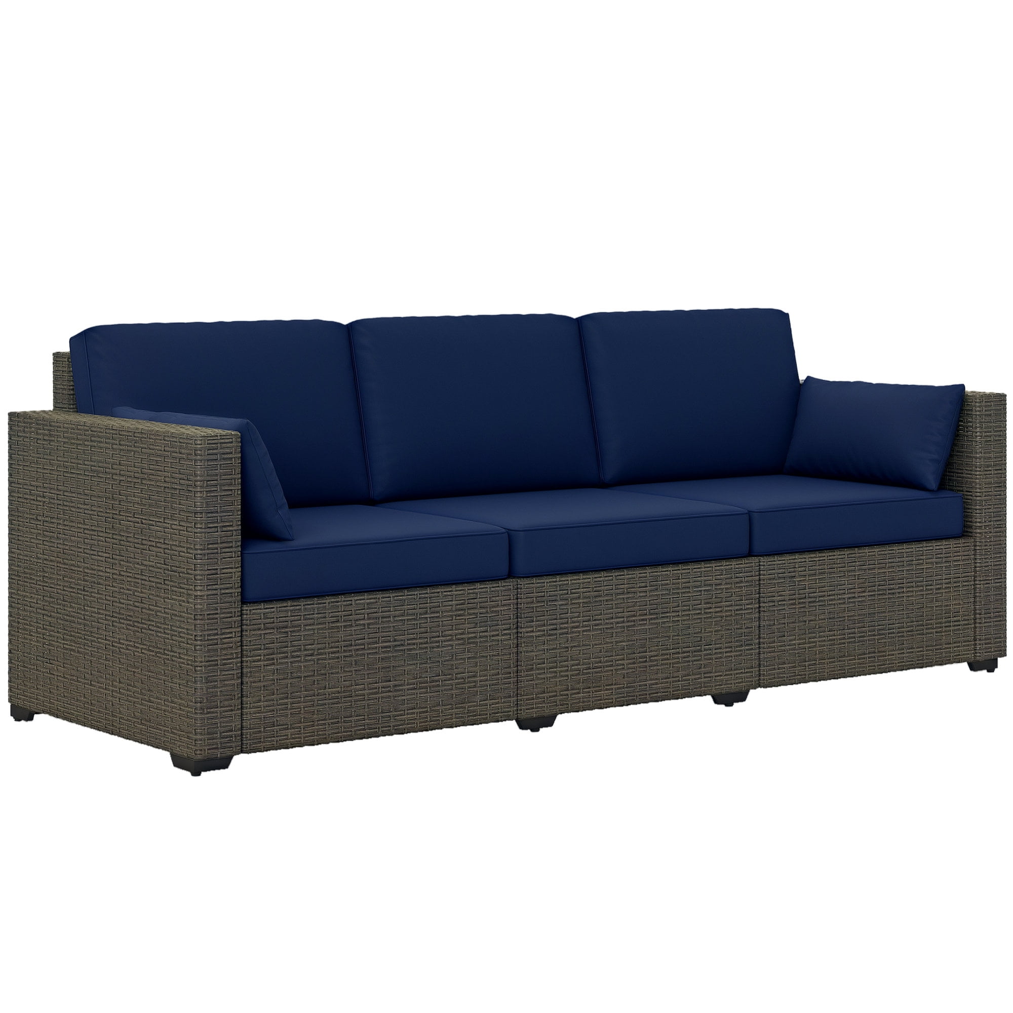 Click here for Outsunny Outdoor Sofa W/ Cushions  Pe Rattan Patio... prices