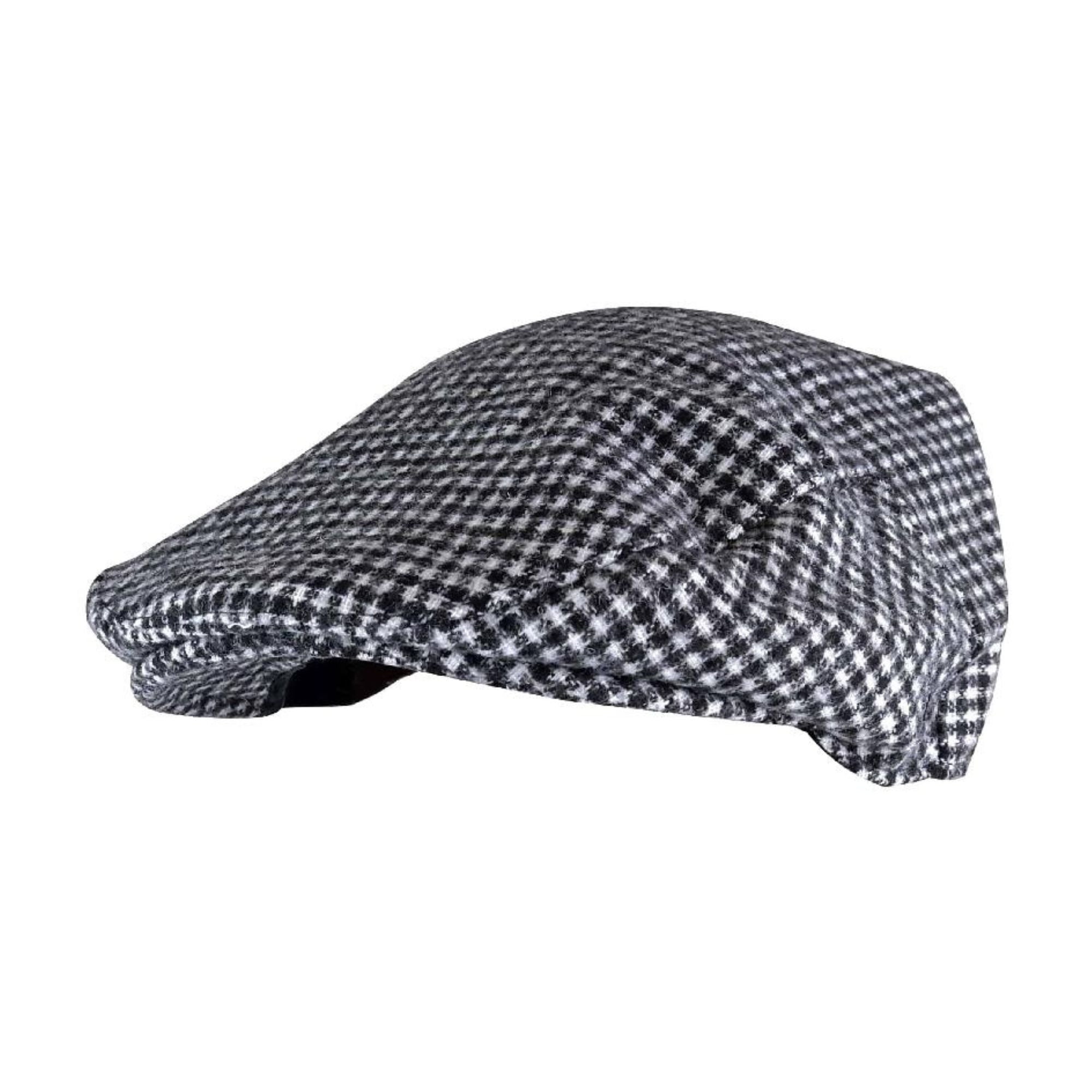 Sock Snob - Mens Checked Wool Blend Traditional Flat Cap - Walmart.com