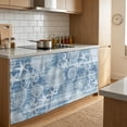 Blue Coastal Cabinet Curtain, Nautical Starfish Octopus Coral Summer ...