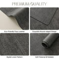 Romanstile Vinyl Placemats Set of 6, Dark Grey PU Table Mats 12X18 in ...